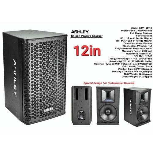 Jual Speaker Monitor Pasif 12 inch ASHLEY KTV12PRO Original ktv 12pro ...