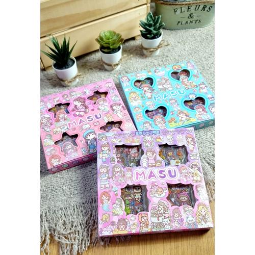 Jual Sticker MASU 2D 1 Box isi 100 Lembar Motif Kartun Korea Lucu Anti ...