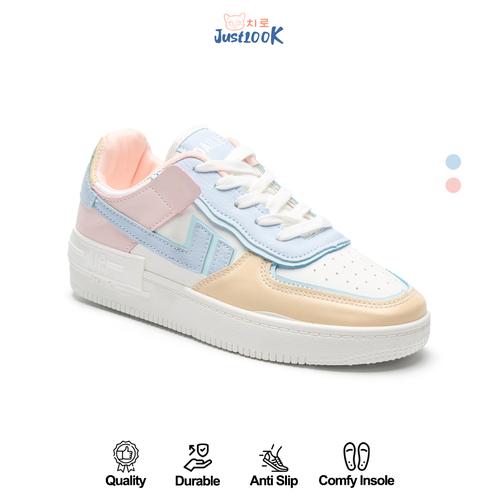 Jual JustLook Nana Sepatu Sneakers Wanita Sneakers Shoes Import - Pink ...