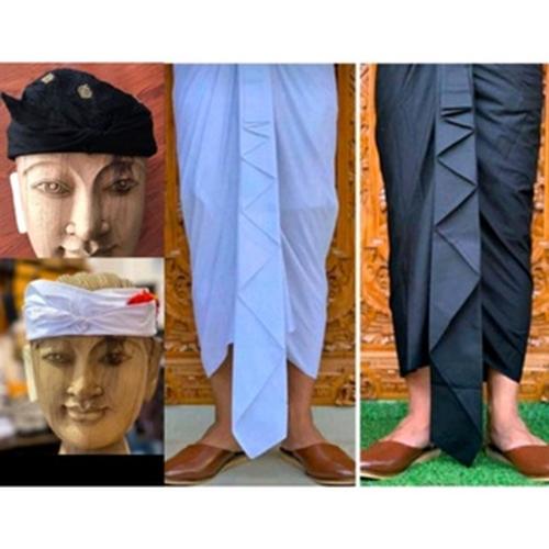 Jual Kamen Polos Kancut Setengah Jadi Dan Lembaran Dan Udeng - Putih ...