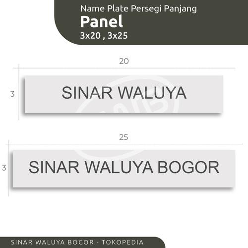 Jual Name Plate Panel Persegi Panjang / Kotak - Jakarta Pusat - Sinar ...