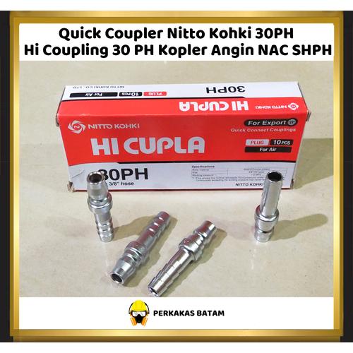 Jual Quick Coupler Nitto Kohki 30PH Hi Coupling 30 PH Kopler Angin NAC SHPH - Kota Batam ...