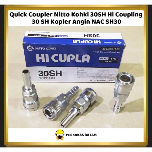 Jual Quick Coupler Nitto Kohki 30SH Hi Coupling 30 SH Kopler Angin NAC ...