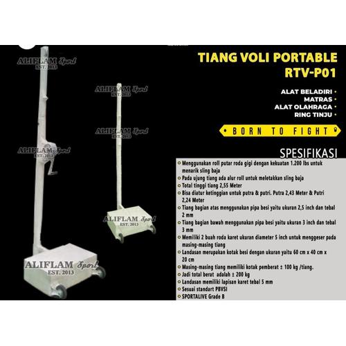 Jual Tiang Voli Portable Murah RTV-P01 Tiang Bola Voli Lapangan Grosir ...