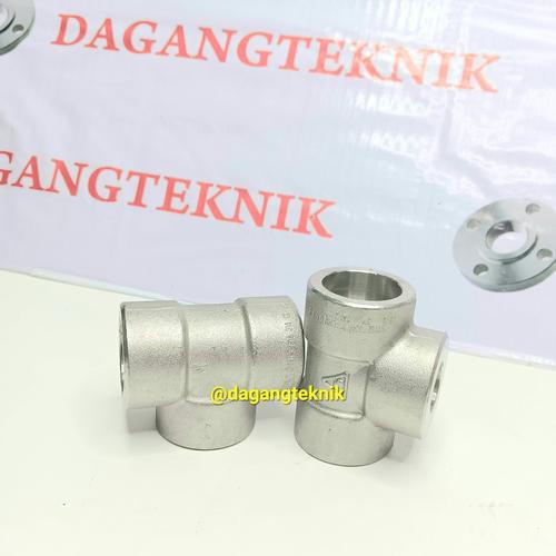 Jual Reducer Tee 1 x 1/2 inch Class 3000 SW SS 316 - Jakarta Pusat ...