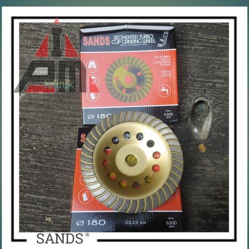 Jual Diamond mangkok Turbo 7 inch SANDS Mata gerinda mangkok 7 ...