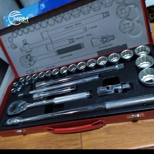 Jual kunci sock set 24 pcs 1/2" 12 PT made in Japan merek AIGO ...