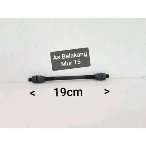 Jual LS AS SEPEDA BELAKANG POROS HUB SEPEDA KONIS SEPEDA PANJANG 19CM ...