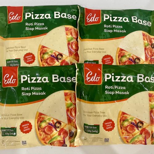 Jual Edo Pizza Base 120 Gr | Roti Pizza Siap Masak 15cm | Isi 3 pcs x ...