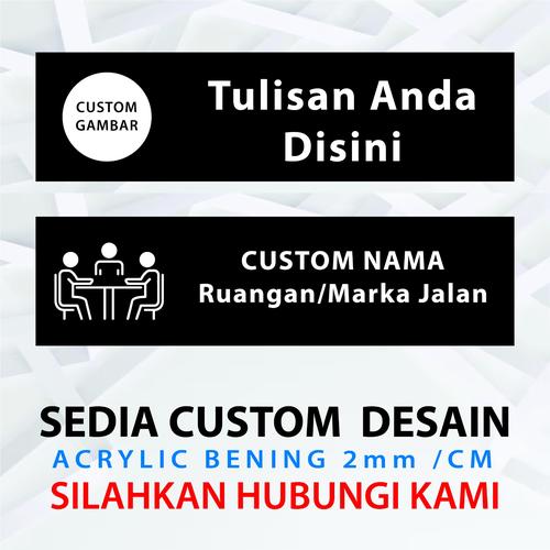 Jual sign plat custom acrilik | signboard custom acrilik - Kota ...