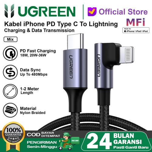Jual UGREEN Kabel iPhone Gaming Lightning MFi Fast Charging 60763 - 60763 1M - Jakarta Pusat ...