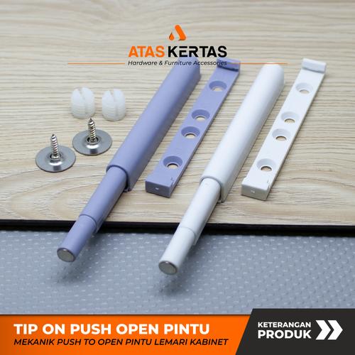 Jual Push to open magnet pintu / tip on damper push on panjang - Abu ...