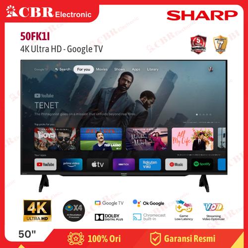 Jual TV SHARP 50 Inch LED 50FK1I (4K UHD-Google TV) - Kota Batam - CBR ...