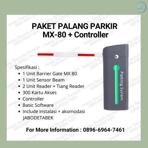 Jual Palang Parkir Mx 80 System Basic + Controller Barrier Gate