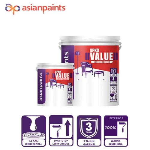 Jual Ada CAT TEMBOK ASIAN PAINT VALUE SUPER EMULSION INTERIOR 5KG - Jakarta Barat - Cemara ...
