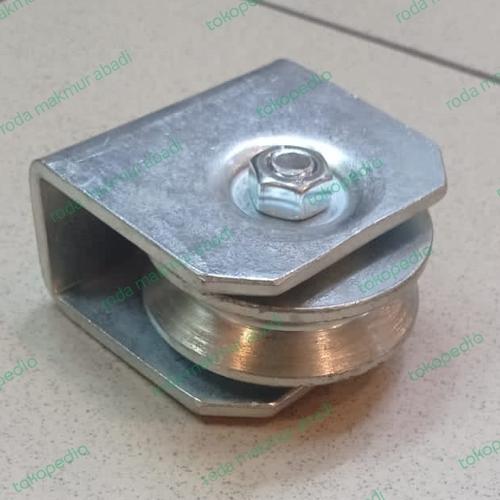 Jual roda pagar/roda gerbang/roda besi 3 inchi heavy duty ( rel siku ...
