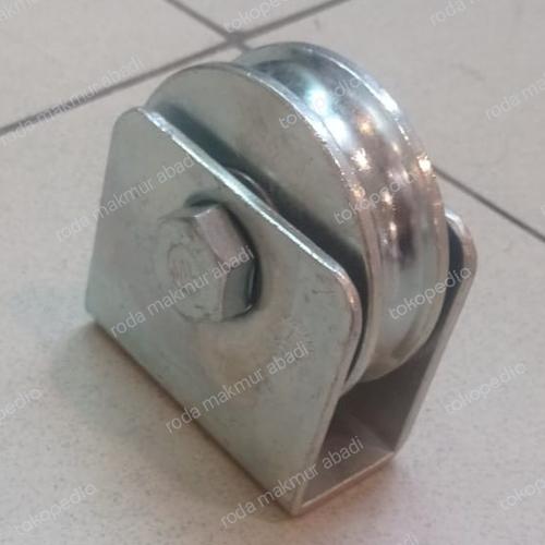 Jual roda pagar/roda gerbang/roda besi 4 inchi heavy duty ( rel behel ...