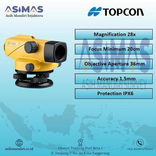 Jual Automatic Level Topcon AT B3 / Waterpass Topcon ATB3 / Topcon AT ...
