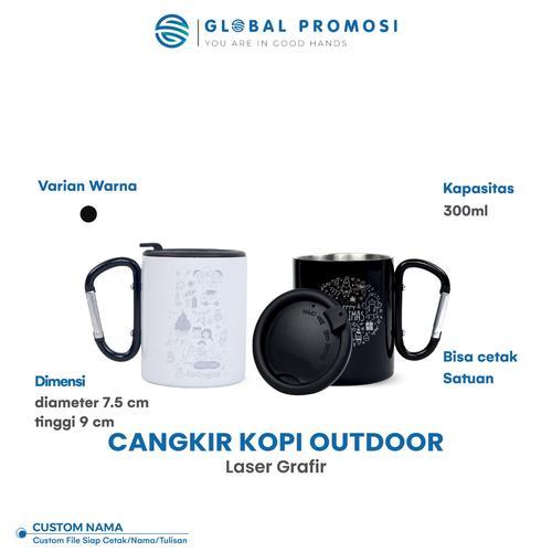 Jual Custom Mug Cangkir Carabiner 300ml Grafir Souvenir/Promosi Murah ...