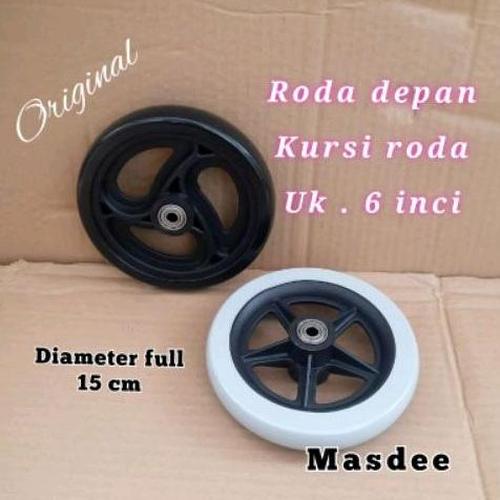 Jual roda 6 inch roda depan kursi roda,sparepart kursi roda - Abu, 6 ...