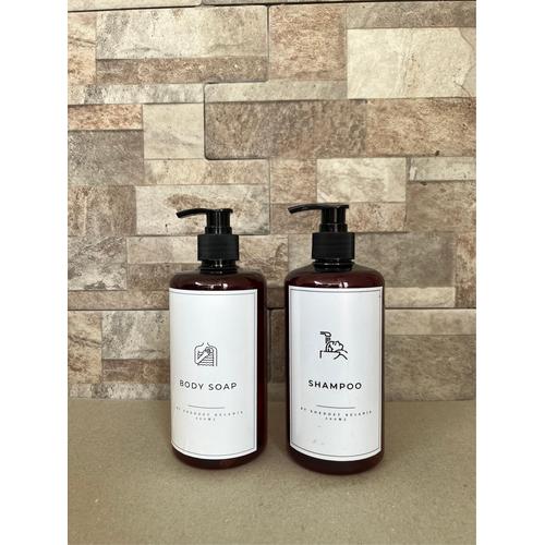 Jual Botol Refill Pump Sabun Cair Shampoo Aesthetic 500ml / Free Label ...