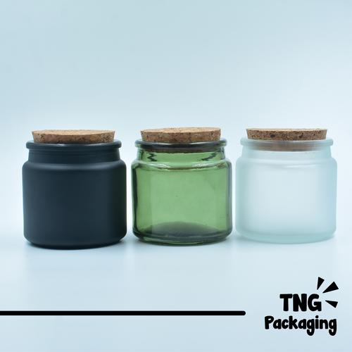 Jual Botol Kaca Tutup Gabus 100ml Warna Hijau Hitam Frosted Buram 100 ...