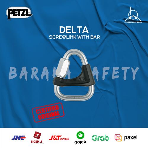 Jual PETZL DELTA Connector Triangular Steel Quick Link with Captiv Bar ...