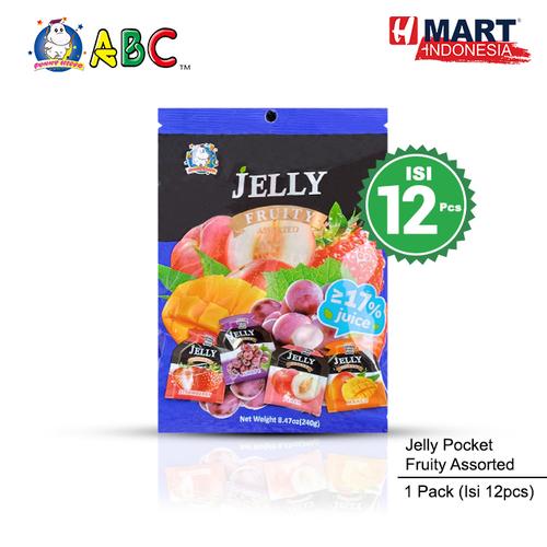 Promo ABC Jelly Pocket Fruity Assorted - Jeli Buah Aneka Rasa 240g Isi ...