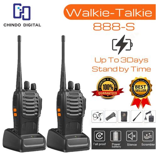 Jual HT BF-888S Walkie Talkie Jarak Jauh HT WLAN UHF 2 Unit COD ...