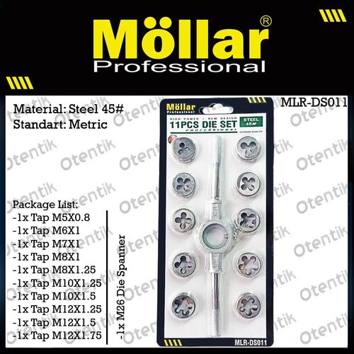 Jual MOLLAR SENAI SET 11PCS - SNAY SNEY 11 PCS - ALAT SNAI DRAT MANUAL ...