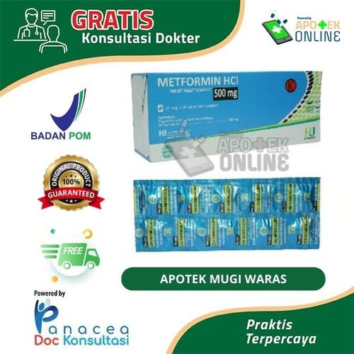 Jual METFORMIN 500MG 1 STRIP 10 TABLET/DIABETES - Kab. Brebes - Apotek ...