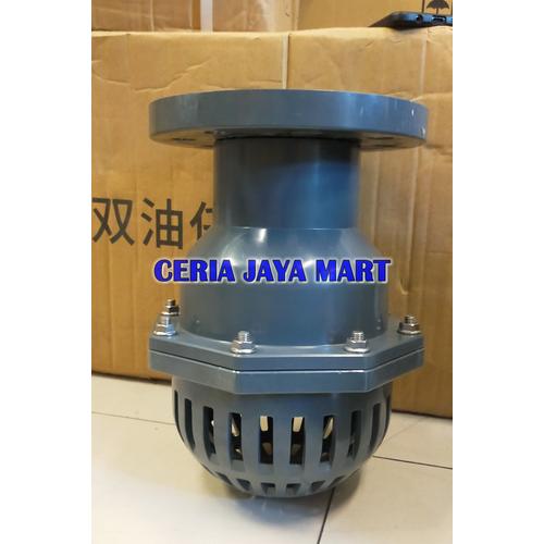 Jual Swing Foot Valve PVC 3" Inch Flange End JIS 10K / Foot Klep Swing ...
