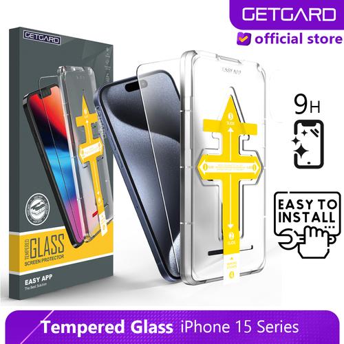 Jual Tempered Glass iPhone 15 Pro Max Plus Getgard Easy App Auto Align ...