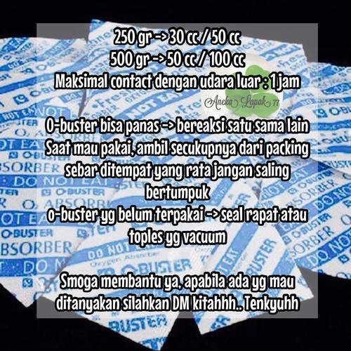 Jual 250 pcs Oxygen Absorber O-Buster 15 cc Pengawet Makanan Grosir ...
