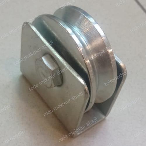 Jual roda pagar/roda gerbang/roda besi 4 inchi heavy duty ( rel siku ...