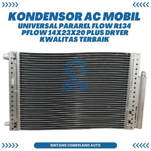 Jual KONDENSOR AC MOBIL UNIVERSAL PARAREL FLOW R134 14X23X20 PLUS DRYER ...