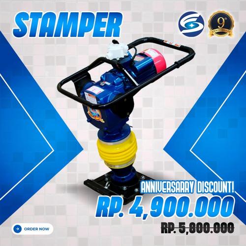 Jual STAMPER KUDA LISTRIK 3 PHASE MESIN PEMADAT ASPAL 100 - Jakarta ...