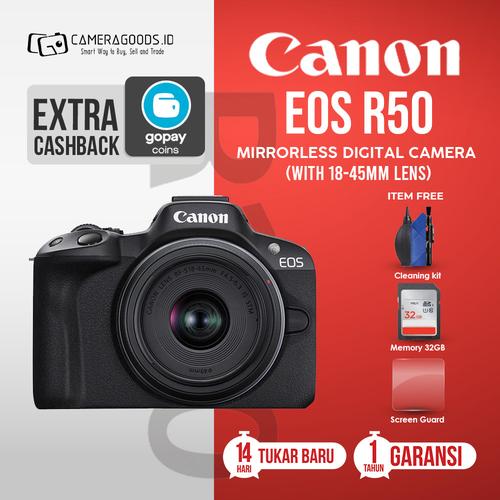 Jual Canon EOS R50 Kit RF-S 18-45mm IS STM Mirrorless Camera - Jakarta ...