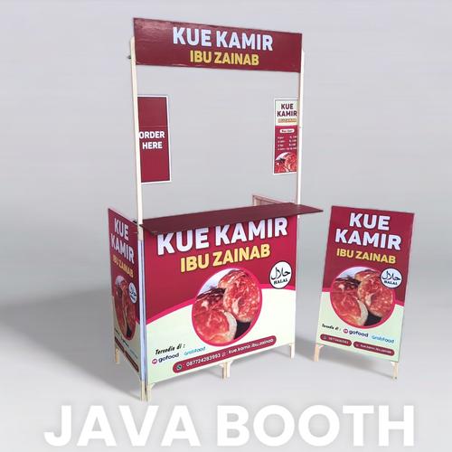 Jual booth portable / gerobak lipat / meja jualan / Bonus Rak Display ...