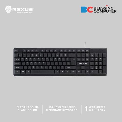 Jual Keyboard REXUS K278 OFFICE MEMBRANE BLACK - Kota Denpasar ...
