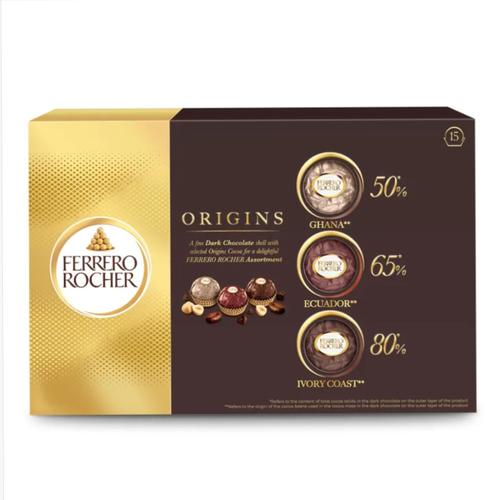 Jual Ferrero Rocher Origins Premium Dark Chocolate T15 - Kota Batam ...