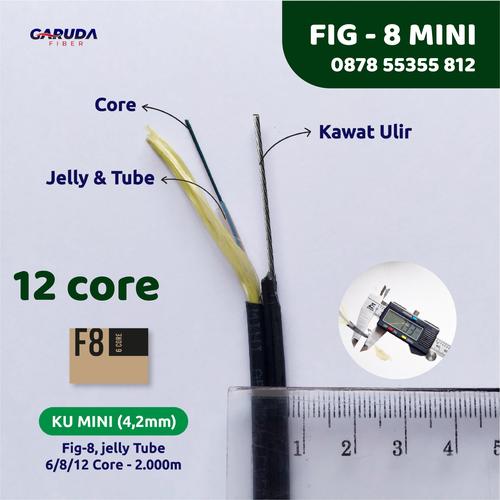 Jual Kabel Udara Fig - 8 (MINI) - 2km Fiber Optik - 12 Core - Kab ...