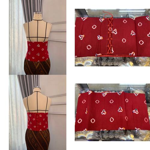 Jual Angkin Jumputan Instan / Stagen Jumputan / Kemben Kebaya - Pink ...
