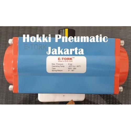 Jual E-TORK pneumatic actuator single acting EKS-075 / AT-75SA ...
