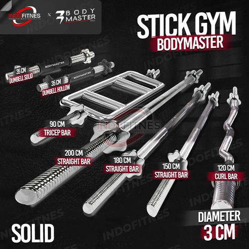 Jual BODYMASTER Stick Gym 2,5CM Barbell Olympic Curl Fitnes Dumbell Bar ...