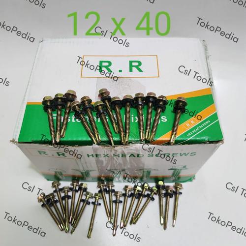 Jual Baut Roofing R R 12 x 40 / Baut Rofing Kuning [ 4 Cm ] Baut Atap ...