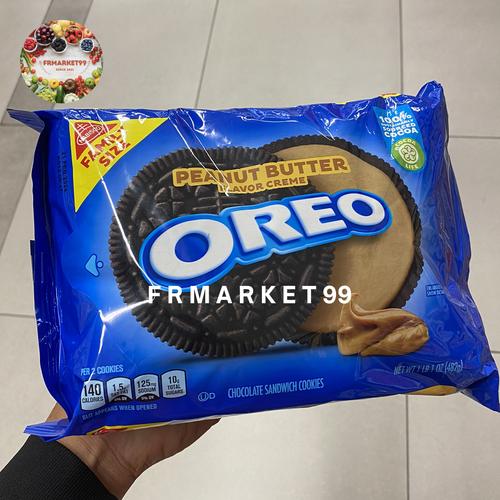 Jual Nabisco Oreo Peanut Butter Flavor Creme Isi 2 Cookies / 482 grm ...