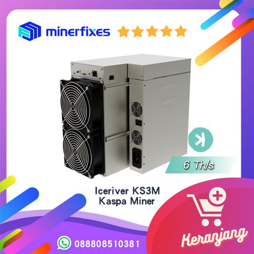 Jual ICERIVER KS3M 6TH/s 3400W KAS Miner Kaspa Mining with PSU - Uang ...