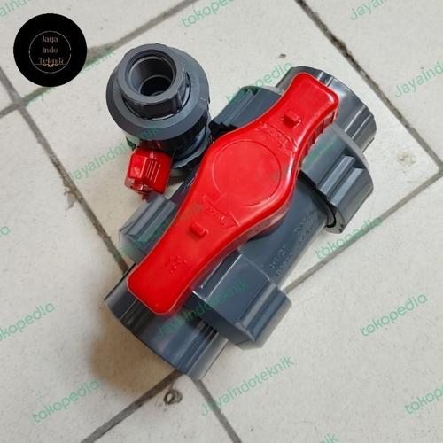 Jual Ball valve true union PVC / stop kran watermur drat 3" inch ...