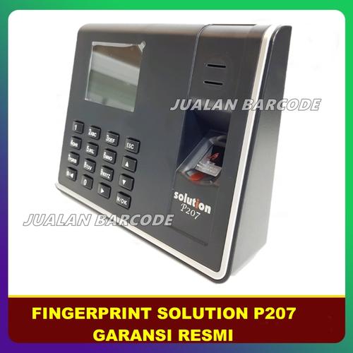 Jual Mesin Absen Fingerprint Solution P207 / ABSENSI SOLUTION P208 RESMI - SOLUTION P208 ...